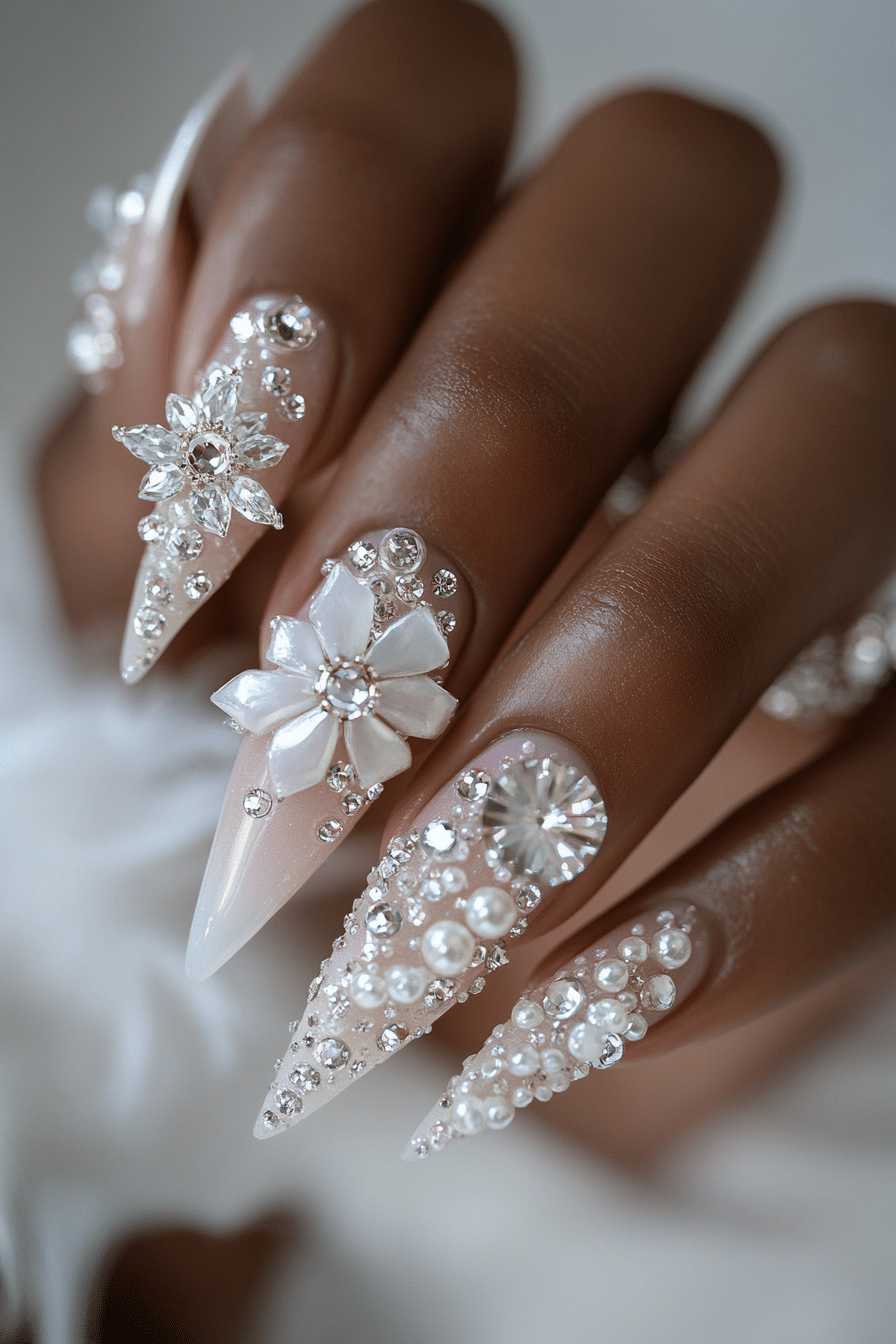 26 Stunning Nail Design Ideas With Gems 2025 – Nailstyles